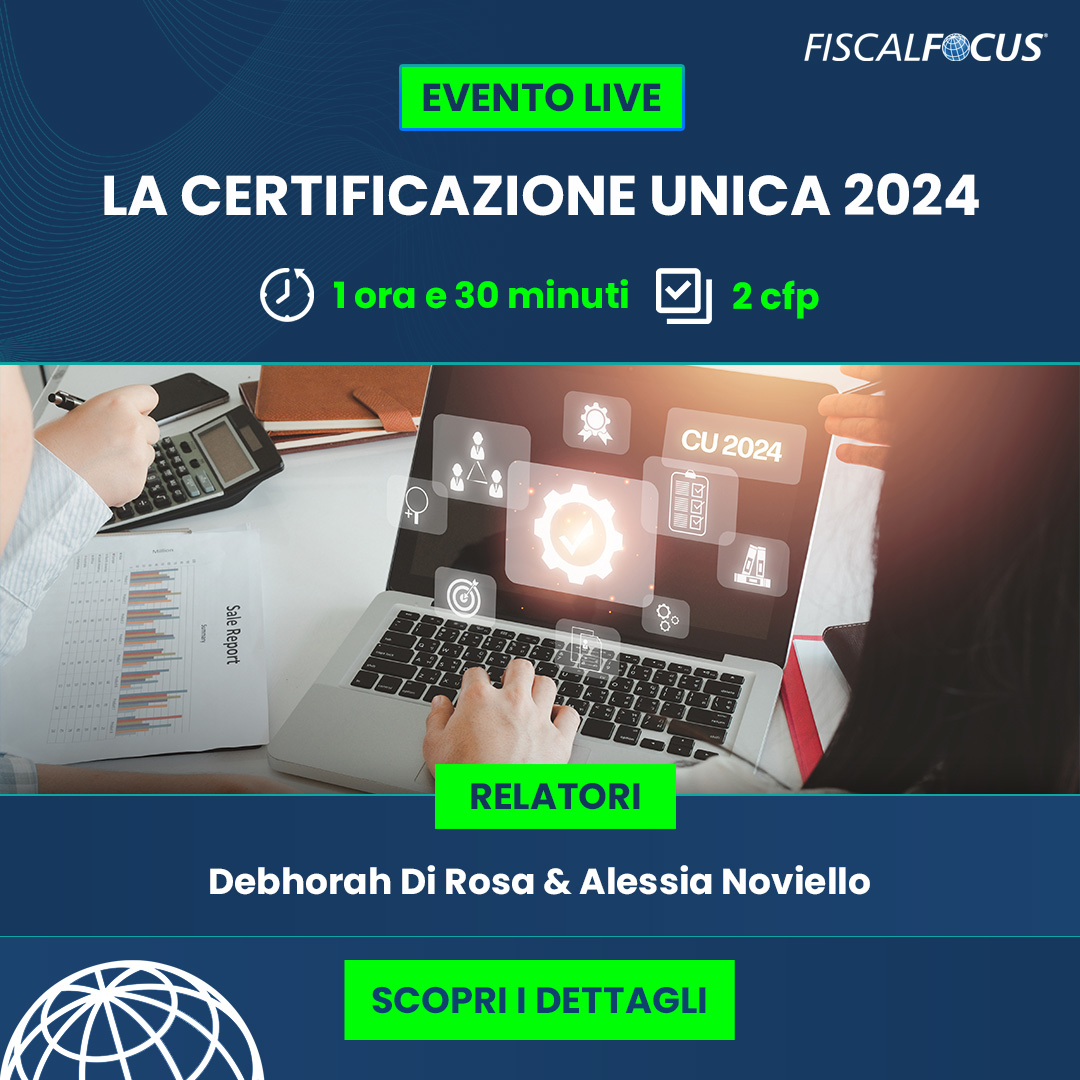 Play Solution - Fiscal Focus - A cura di Antonio Gigliotti